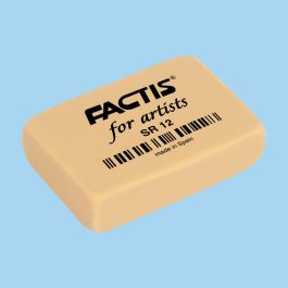 Box 12 Soft Rub erasers SR12 for Fine Arts, indiv. wrapped • FACTIS